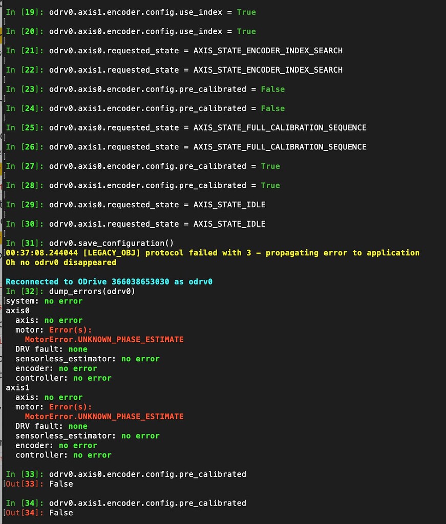 Unknownphaseestimate Encoder Error Support Odrive Community 