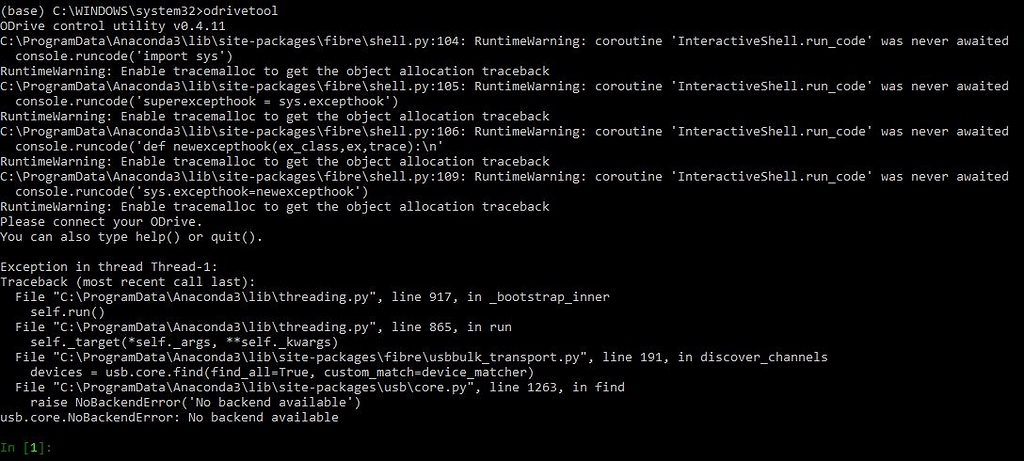 Problem installing Odrive 3.6 in Win10 - Support - ODrive Community